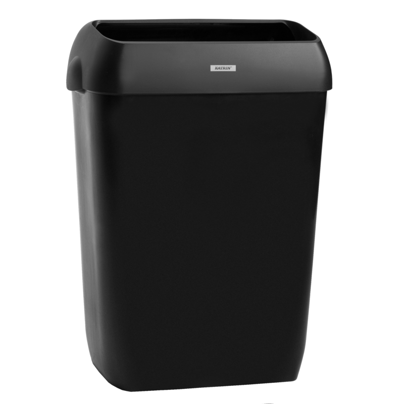 Papperskorg 50L Katrin Svart | Carepa