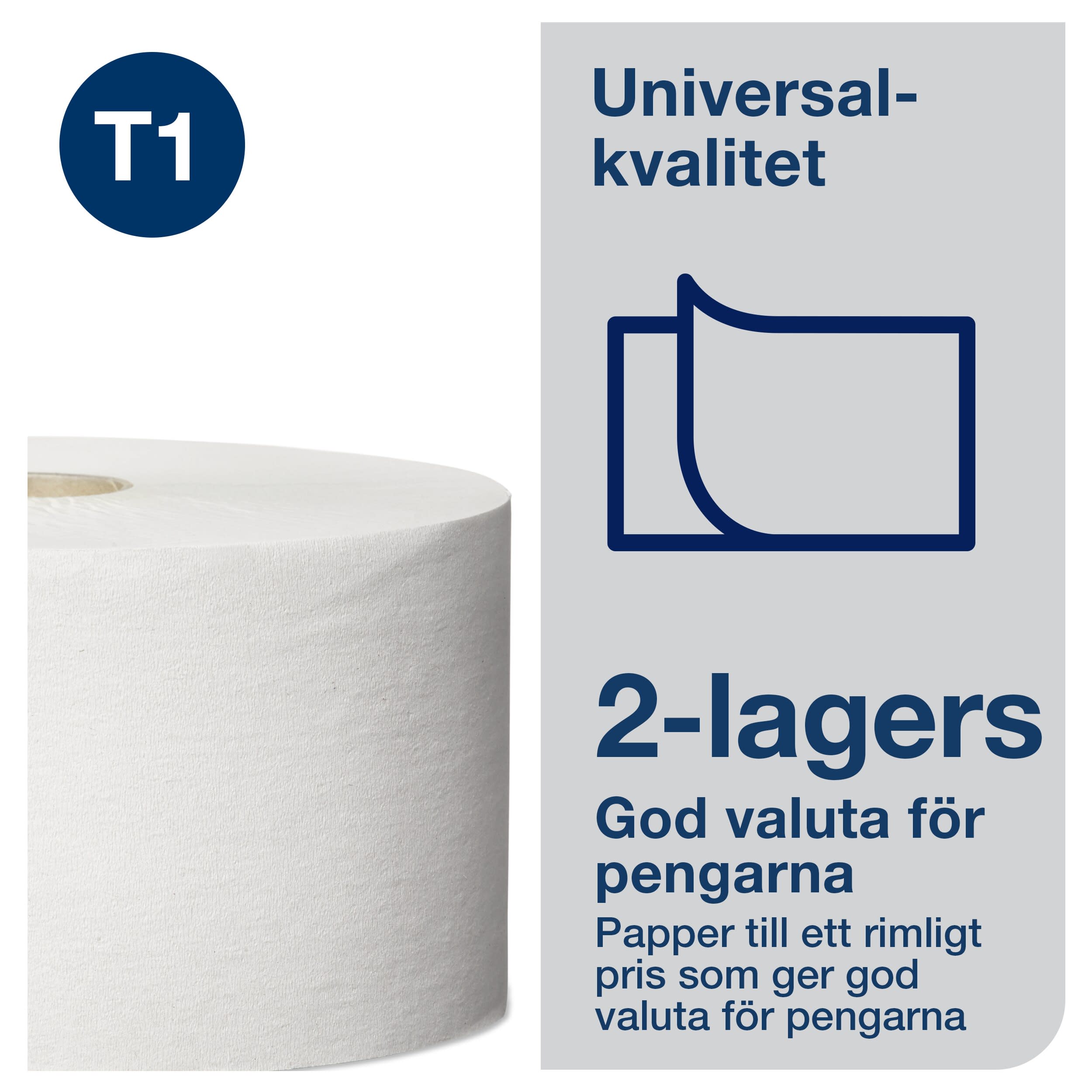 Toalettpapper Tork FS Universal Jumbo T1 2-lag 6rl | Carepa